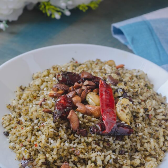 Peanut Rice | Peanut Podi Sadham | South-Indian Style Mixed Rice Recipe ...