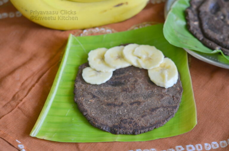 Sweet Ragi Adai | How to make Ragi Sweet Rotti - I camp in my kitchen
