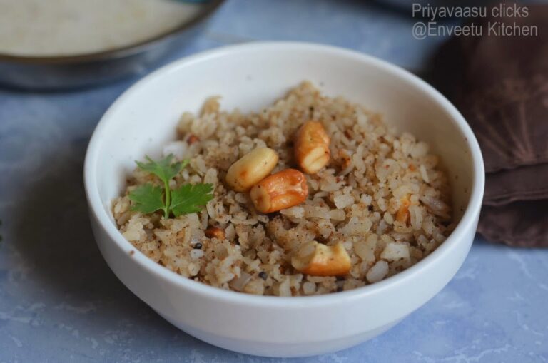 Pepper Poha | Milagu Aval - Vegan Breakfast - I camp in my kitchen