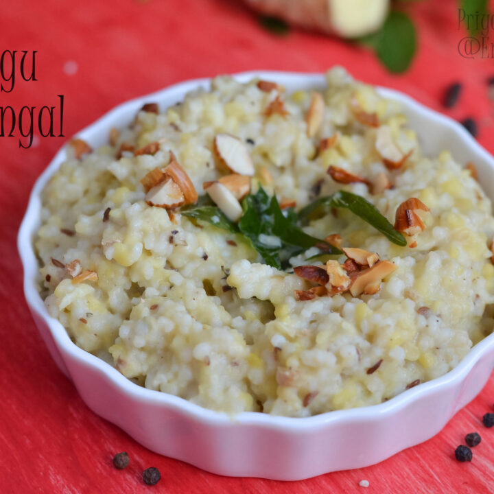 I camp in my kitchen - Varagu Venpongal | Savory Pongal with Millets