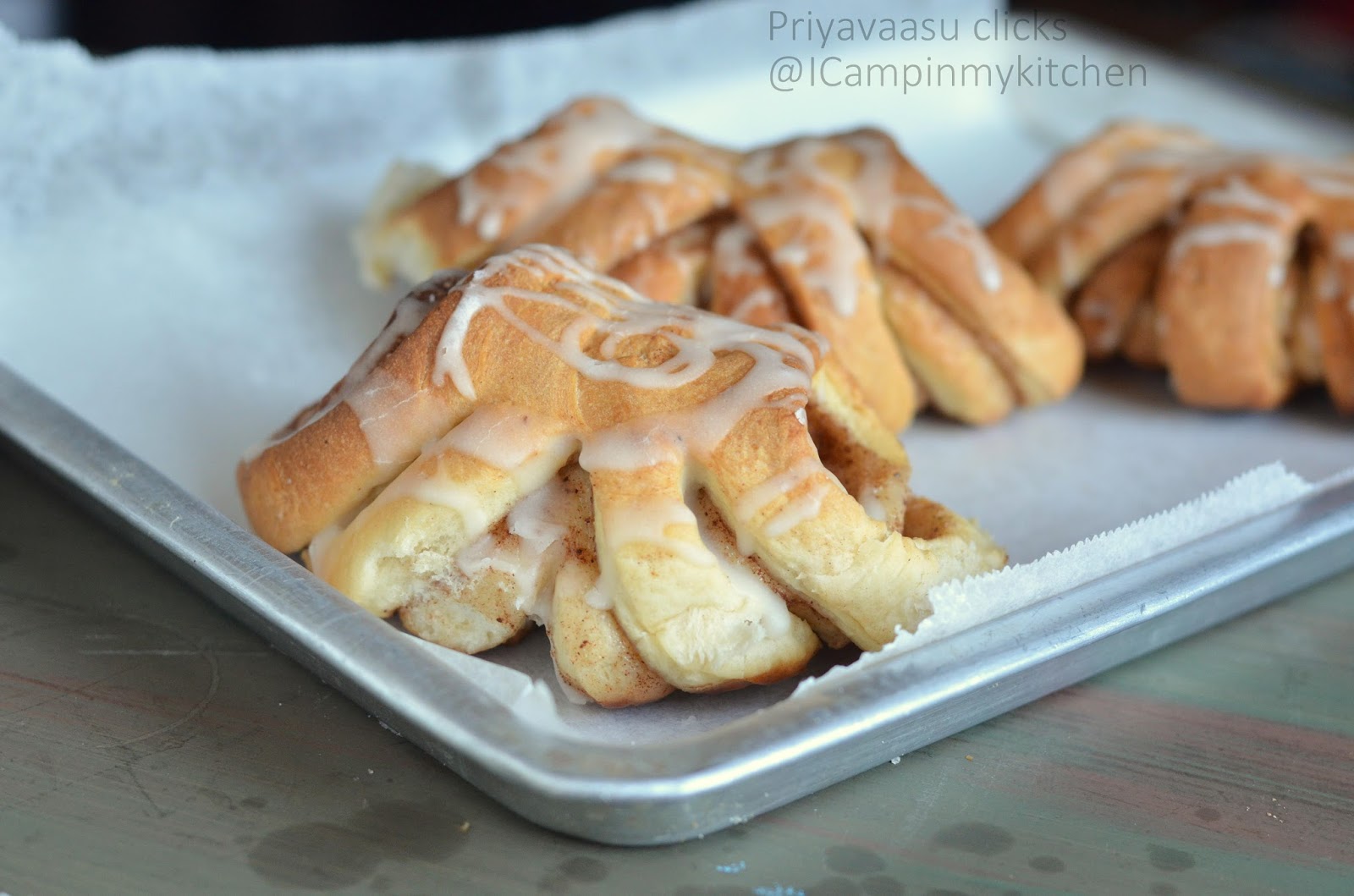 Cinnamon Roll Bear Claws | Holiday Bakes - I camp in my kitchen