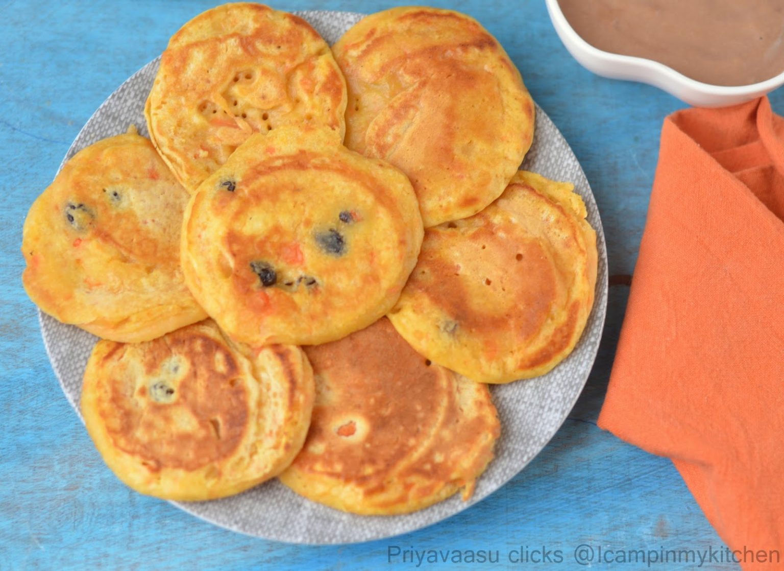 Carrot & Raisin Pikelets | Pancakes from Australia - I camp in my kitchen