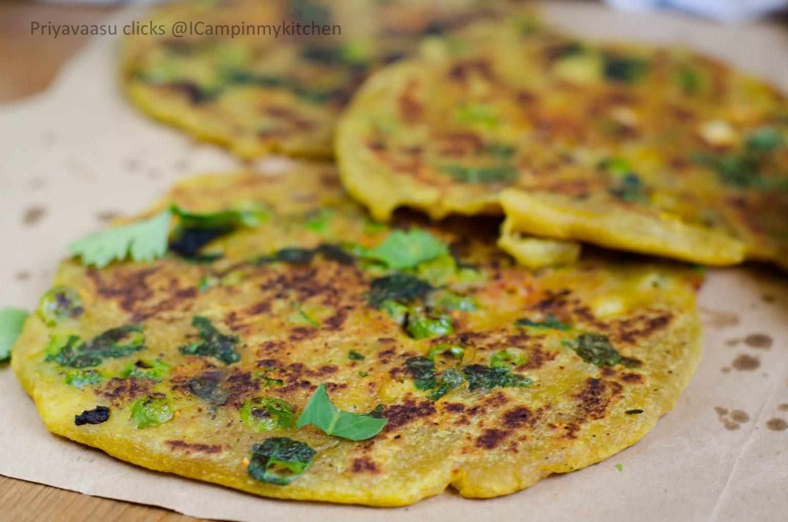 Masala Poli - Spicy potato masala stuffed flatbread - I camp in my kitchen