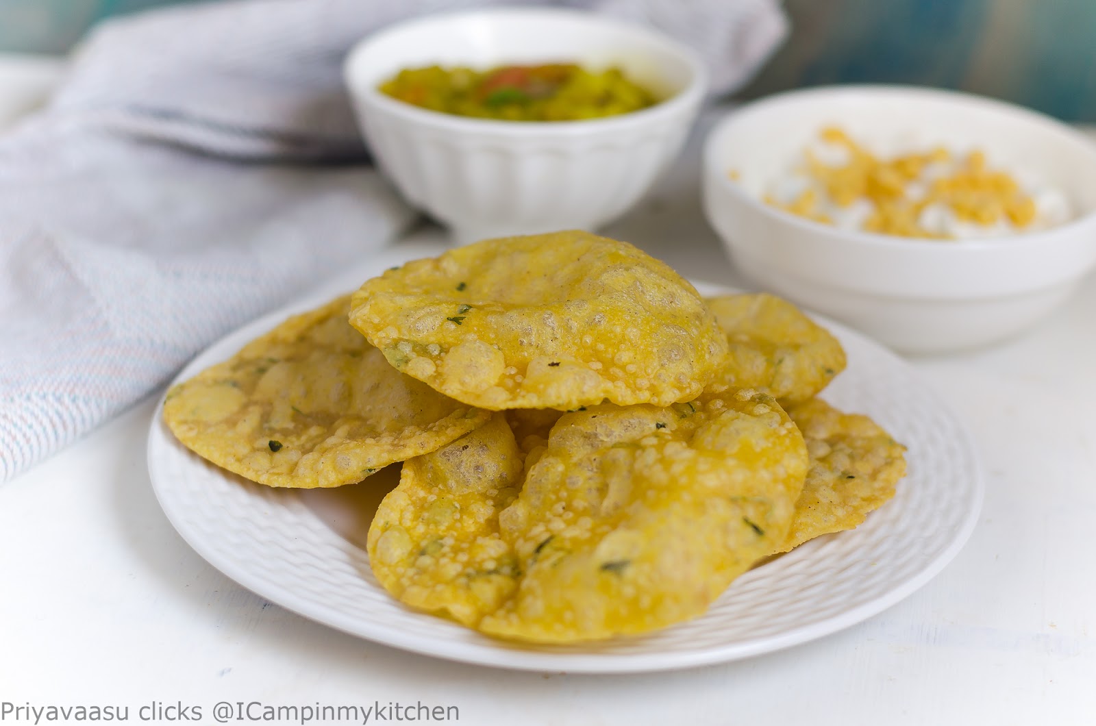 Methi Poori with Aloo Hariyali and Boondi Raita - I camp in my kitchen