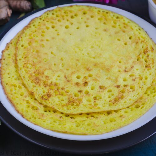 Manjal Dosai, Fresh Turmeric Dosai - I camp in my kitchen