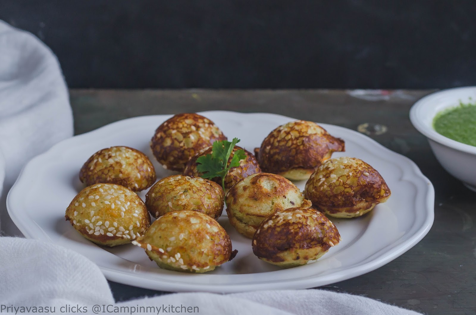 Handvo pops - Handvo in appe pan - I camp in my kitchen