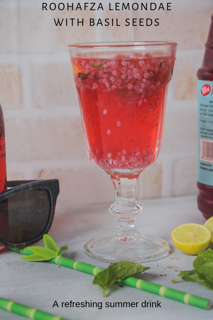 Roohafza Lemonade | Party Drink | Summer Drink - I camp in my kitchen