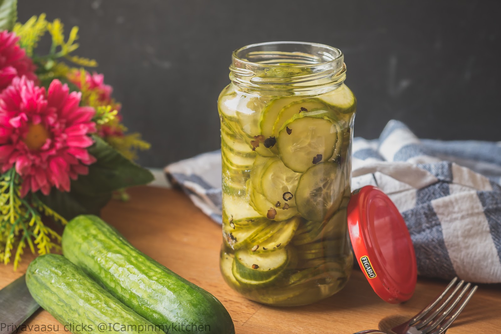 Agurk Salat - Danish pickled cucumbers - I camp in my kitchen