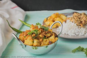 Sweet Potato Fry|South-Indian Style Dry subzi - I camp in my kitchen