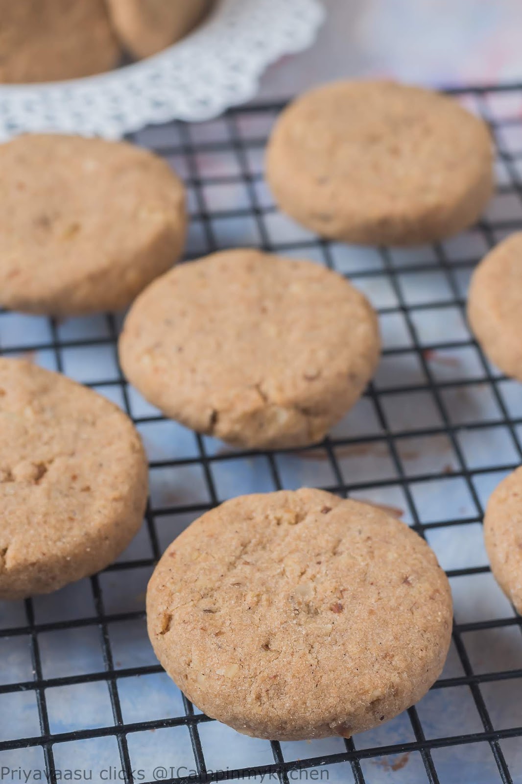 Walnut Shortbreads | Shortbread Cookies Recipe - I camp in my kitchen