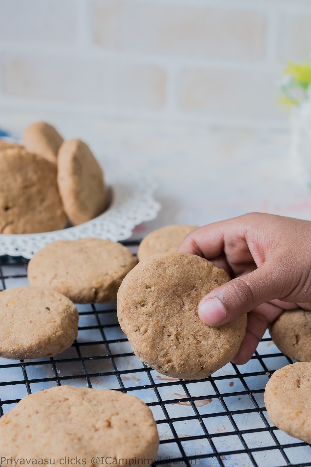 Walnut Shortbreads | Shortbread Cookies Recipe - I camp in my kitchen