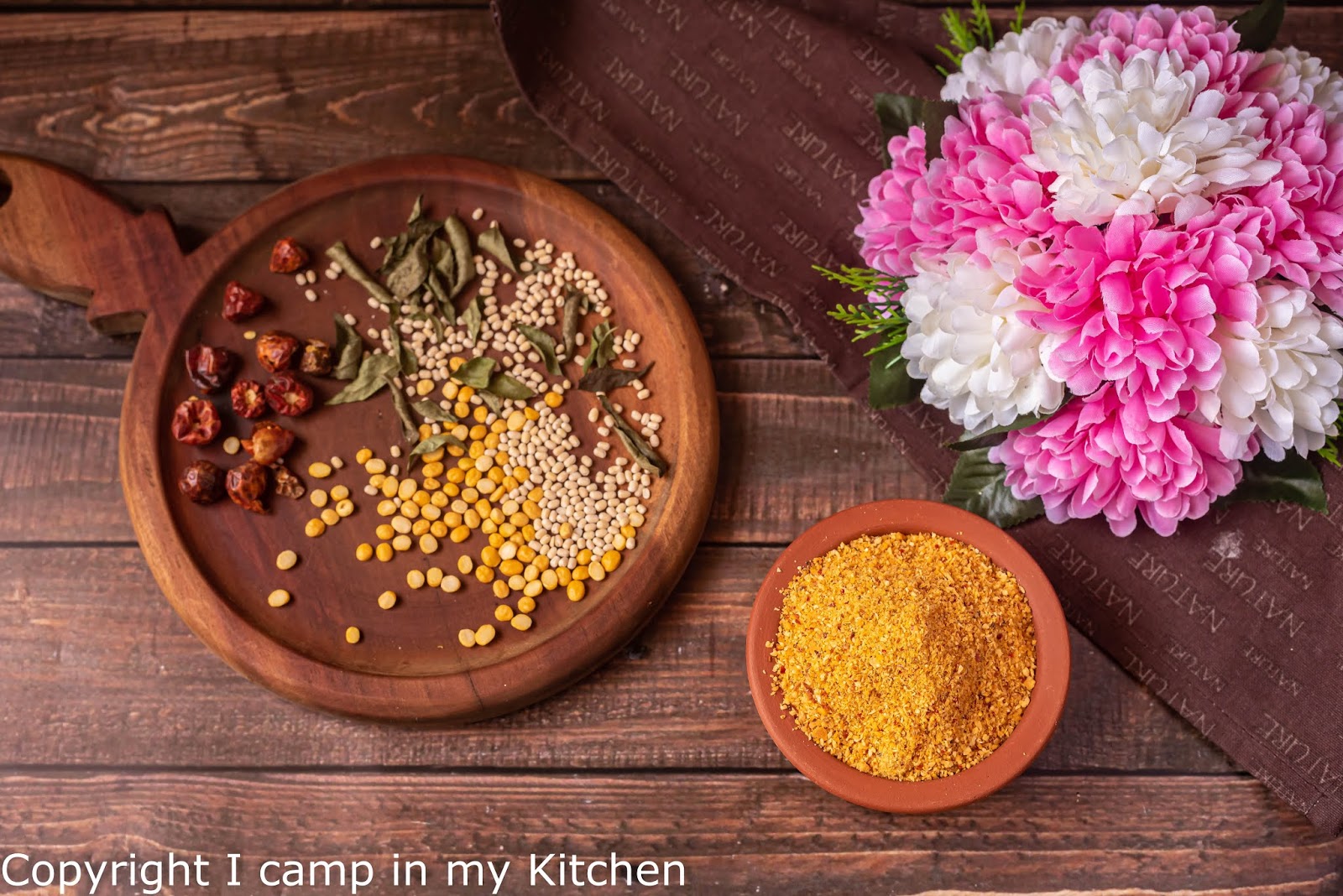 Thengai Podi/Coconut Podi, Instant rice mix powder - I camp in my kitchen