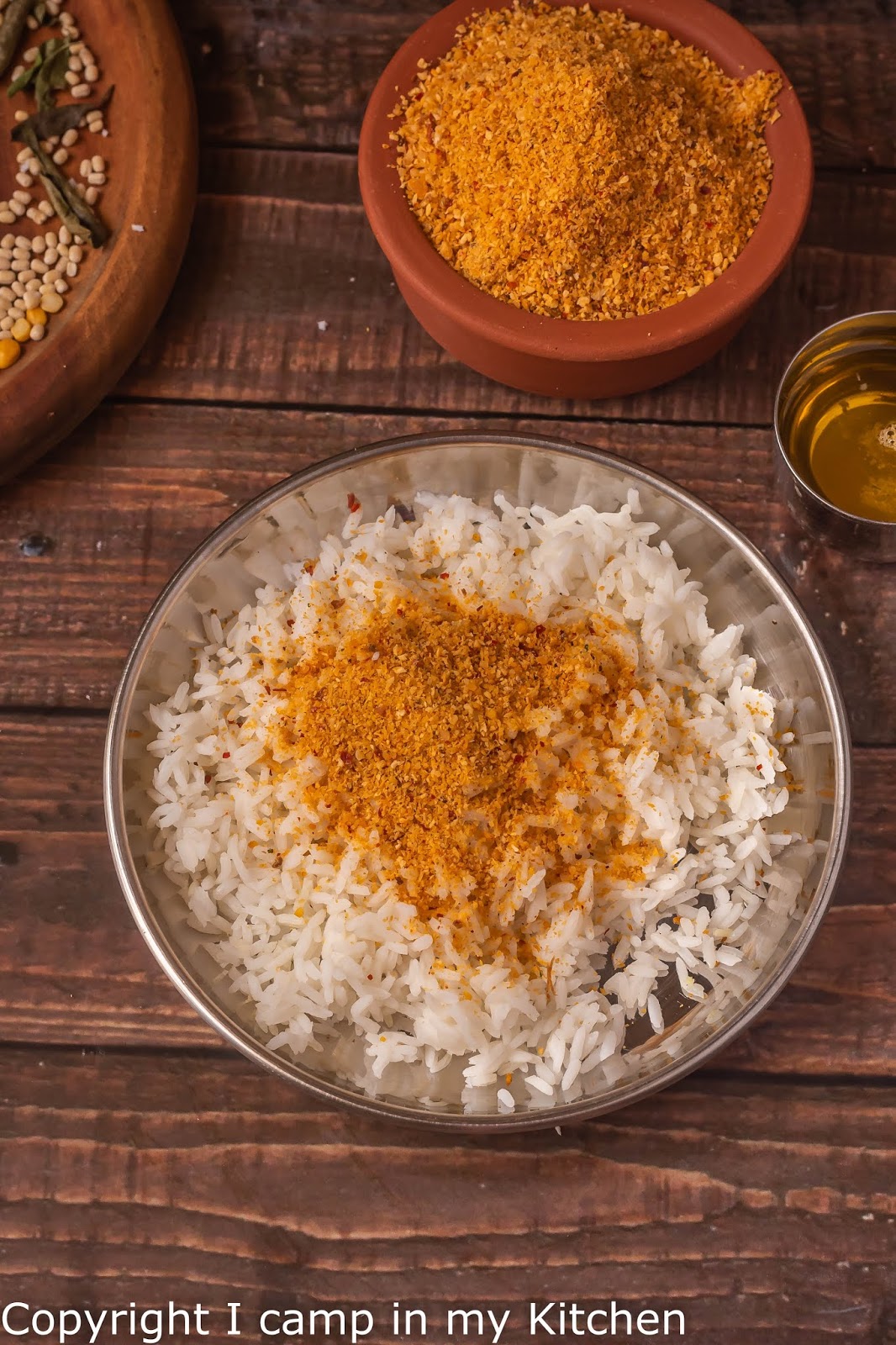 Thengai Podi/Coconut Podi, Instant rice mix powder - I camp in my kitchen