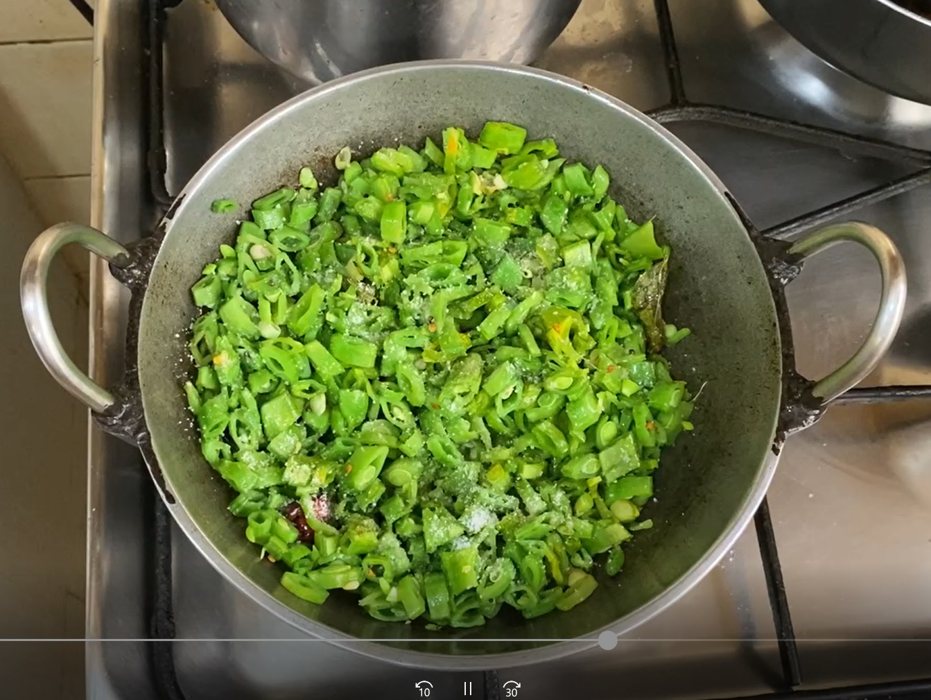 Avaraikkai Poriyal | Broad beans Stir-fry - I camp in my kitchen