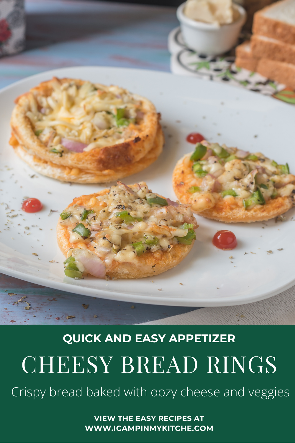 Easy Cheesy Bread Rings Recipe | Quick & Easy Appetizer - I camp in my ...
