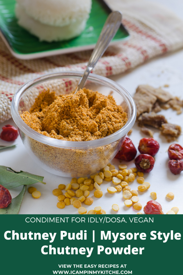 Mysore style Chutney Podi | Chutney Pudi - I camp in my kitchen