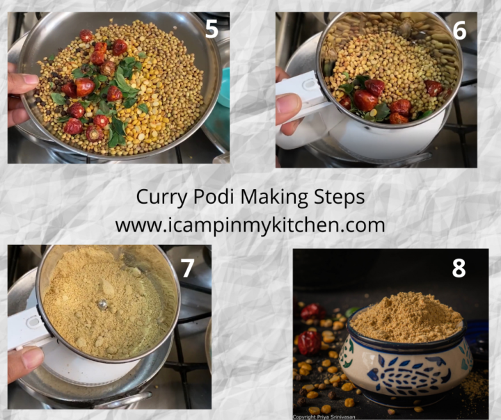 Curry Podi | Spice Powder for Dry Curries - I camp in my kitchen
