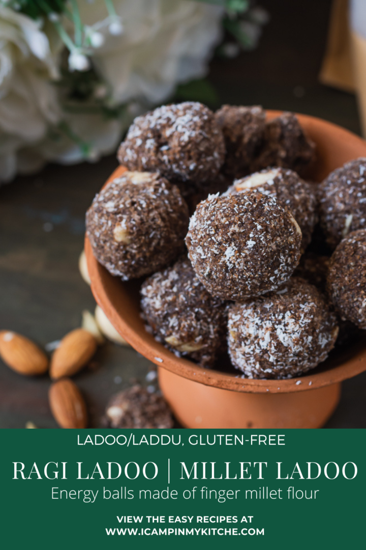 Ragi Ladoo | Millet Laddu | Microwave Method - I camp in my kitchen