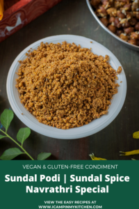 Sundal Podi Recipe| Sundal Spice | Navrathri - I camp in my kitchen