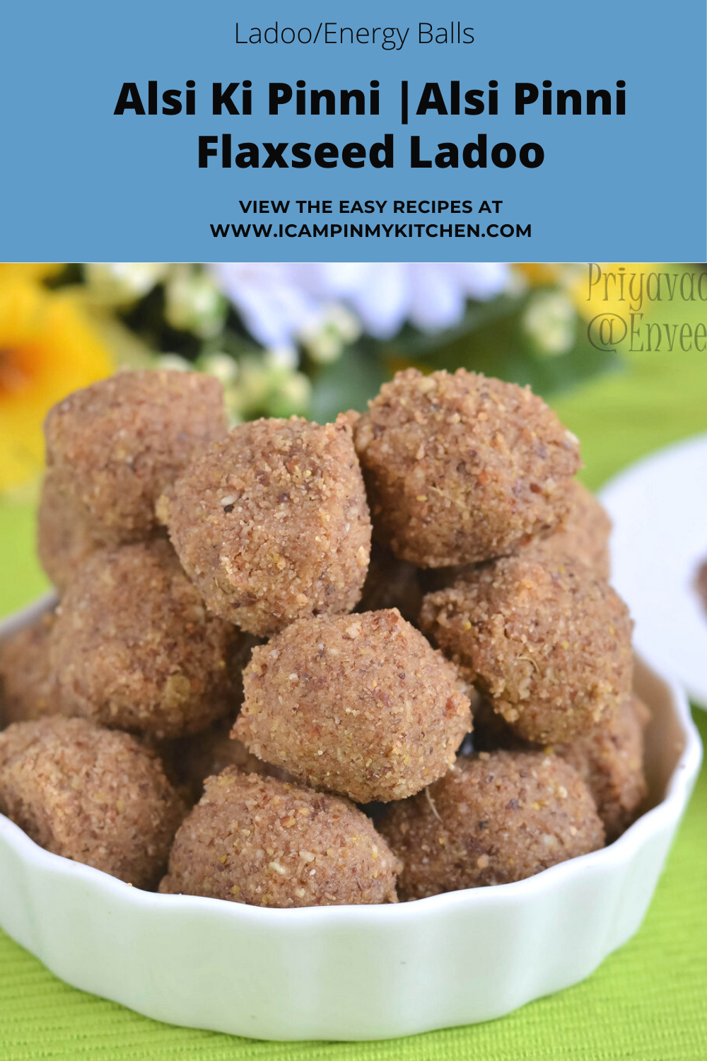 Alsi Pinni | Alsi Ki Pinni | Flaxseed Ladoo - I camp in my kitchen