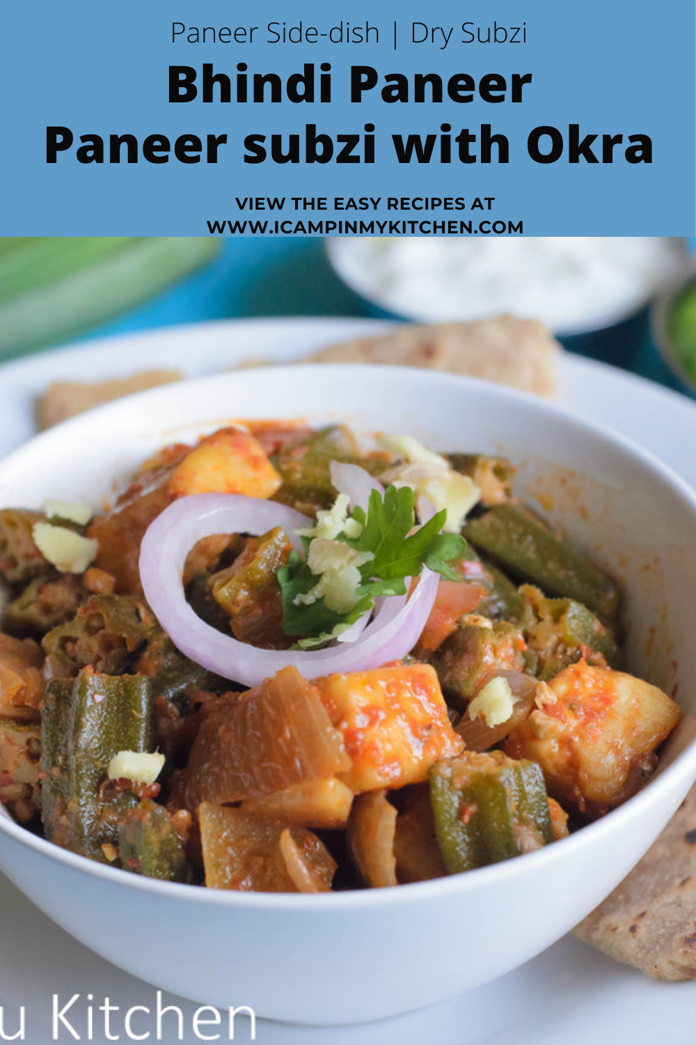 Capsicum Paneer Subzi | Dry Subzi with Paneer - I camp in my kitchen