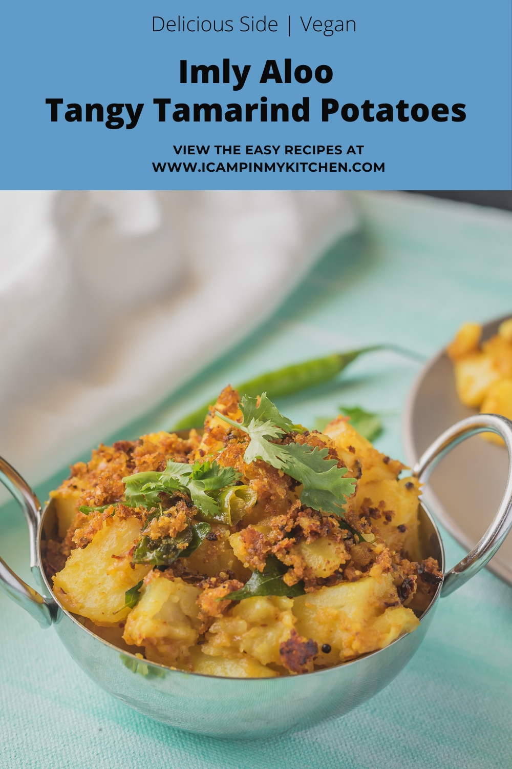 Imli Aloo - Tangy Tamarind Potatoes Stir-fry - I camp in my kitchen