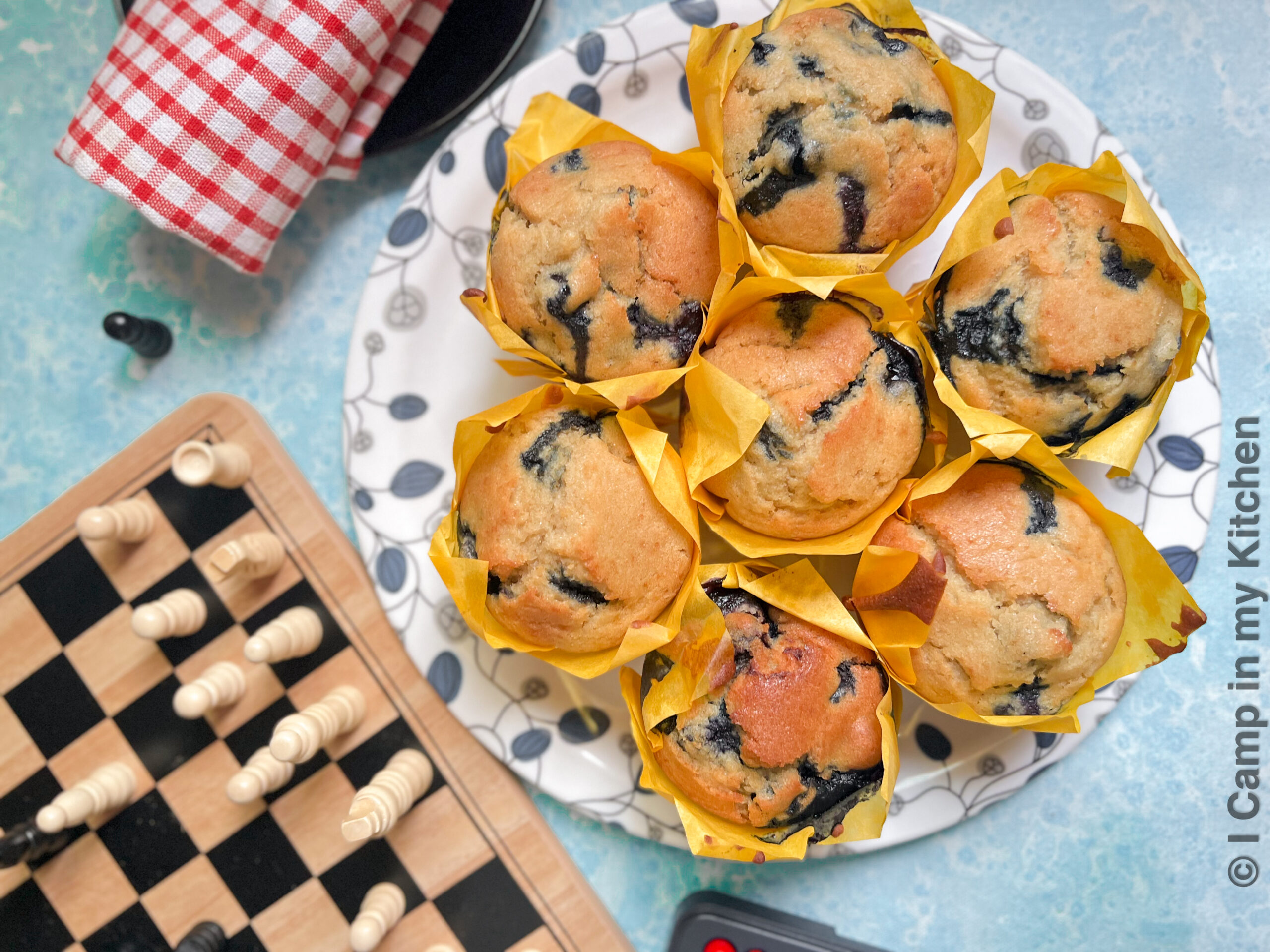 Blueberry Muffin | Eggless | Using Silken Tofu - I camp in my kitchen
