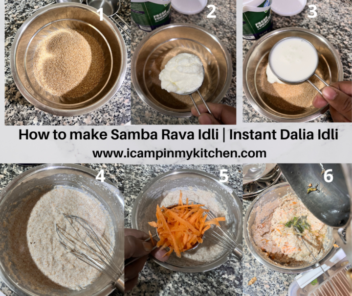 Samba Rava Idli | Godhumai Rava Idli - I camp in my kitchen