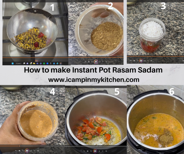 One Pot Rasam Sadam| Instant Pot Recipe | Mini Lunch Thali - I camp in ...