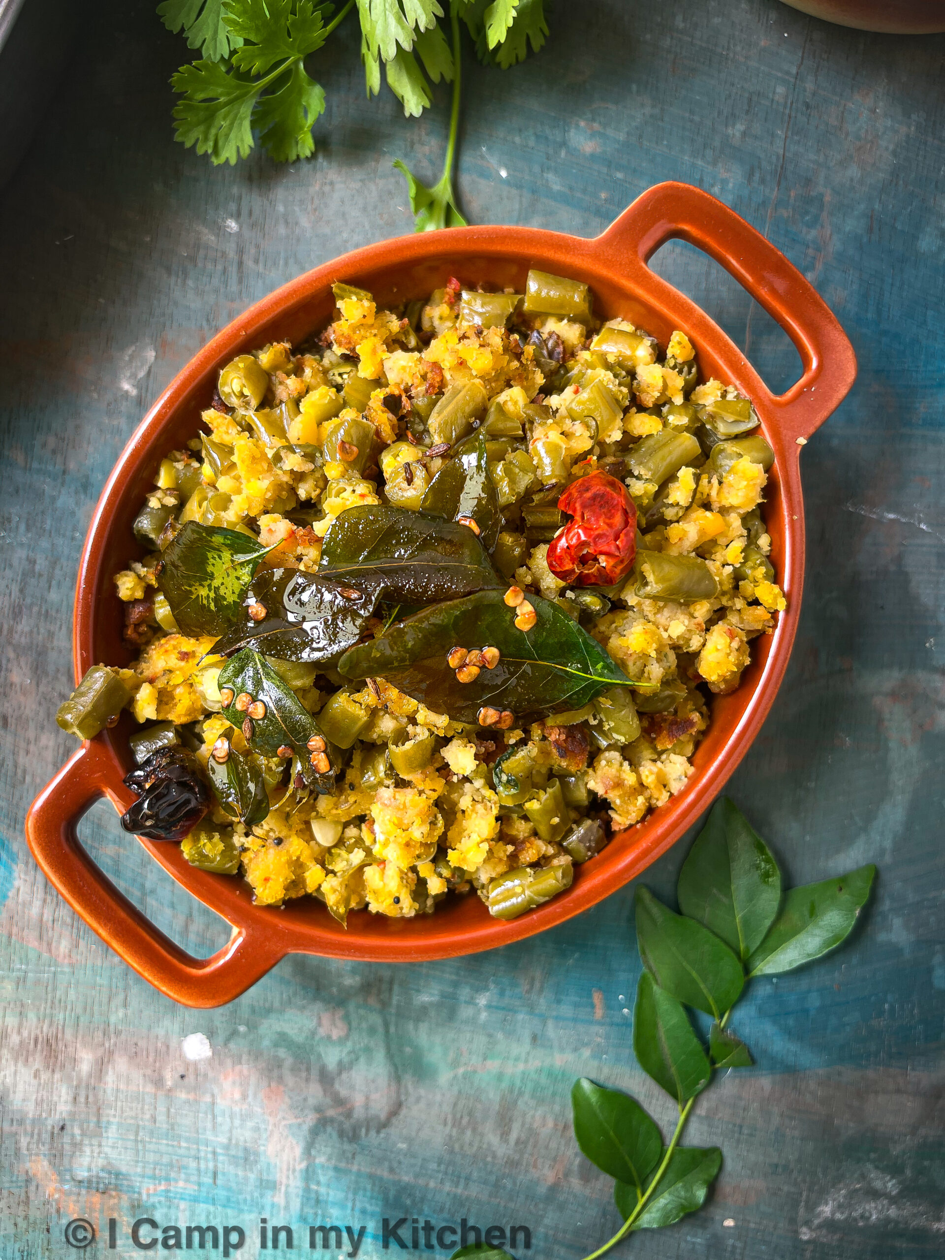 Beans Paruppu Usili | South Indian Lunch #9 - I camp in my kitchen