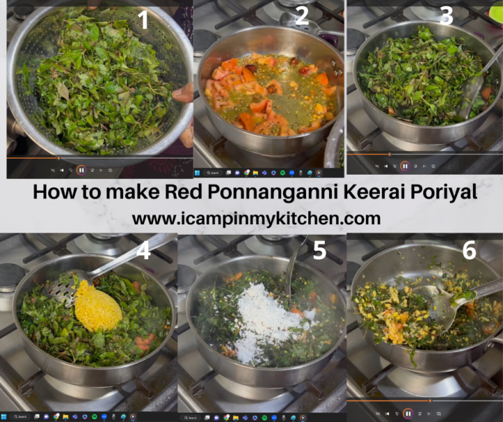 Ponnanganni Keerai Poriyal | Keerai Poriyal | South Indian Lunch #10 ...