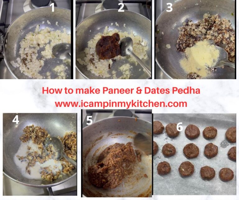 Dates & Paneer Peda | Peda Without Condensed Milk - I camp in my kitchen