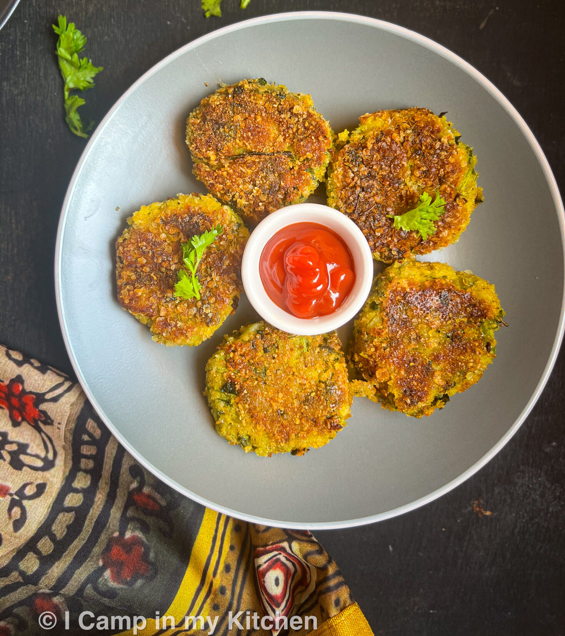 Aloo Methi Cutlet | Crispy Aloo Methi Tikki Recipe - I camp in my kitchen