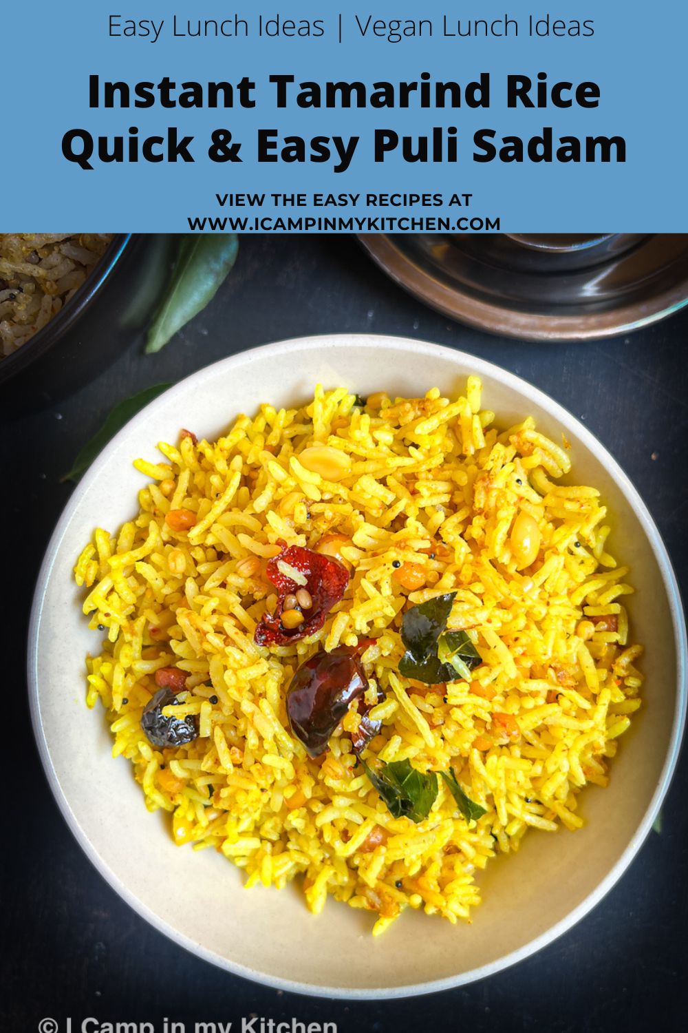 Instant Tamarind Rice | Easy Puli Sadam | AraichaPuli Sadam - I camp in ...