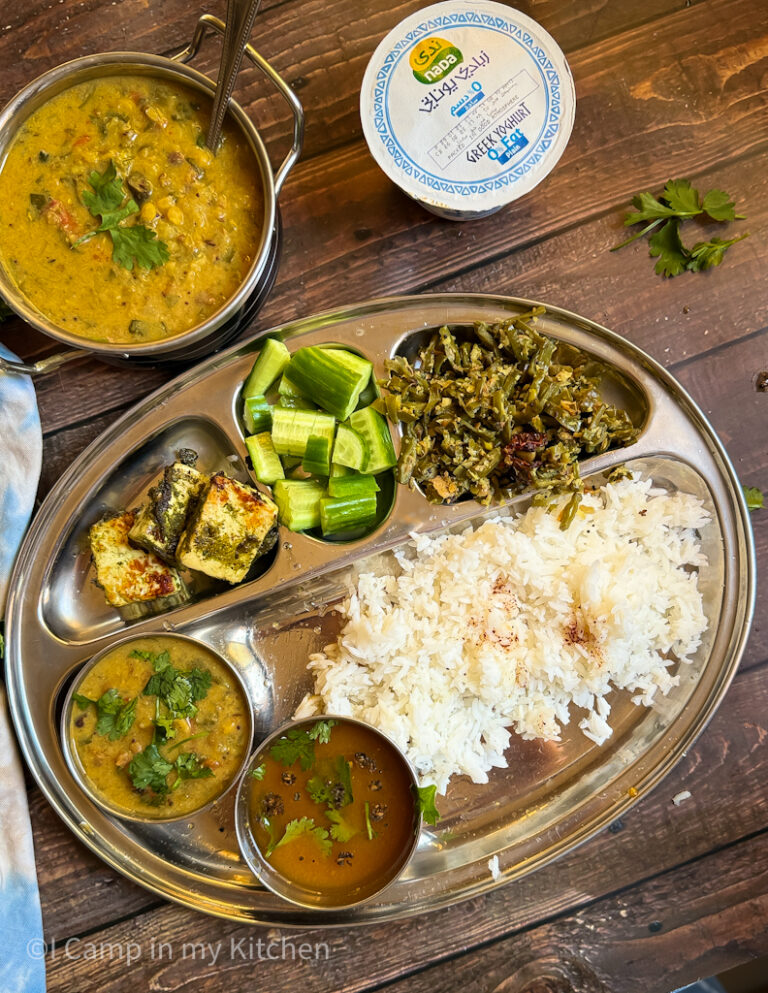 Ek Thali Dal | Mixed Vegetables & Spinach Dal | Lunch Thali #13 - I ...