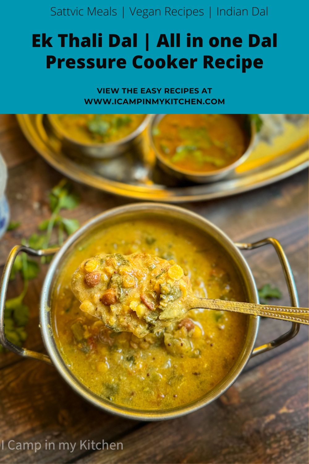 Ek Thali Dal | Mixed Vegetables & Spinach Dal | Lunch Thali #13 - I ...